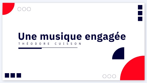 Une musique engagée