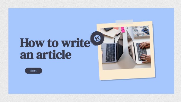DOSSIER How to create an Article