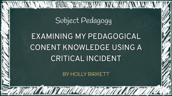 Copy - Subject Pedagogy