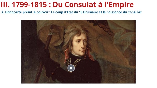 1799-1815 : Du Consulat à l'Empire | Genially
