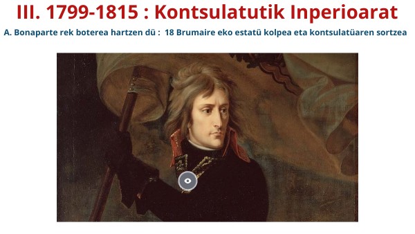 1799-1815 : Kontsulatik Inperioarat