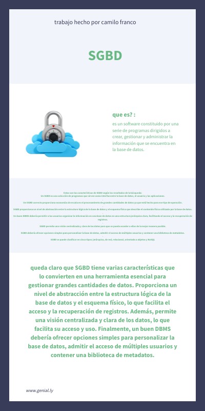 INFOGRAFÍA SGBD