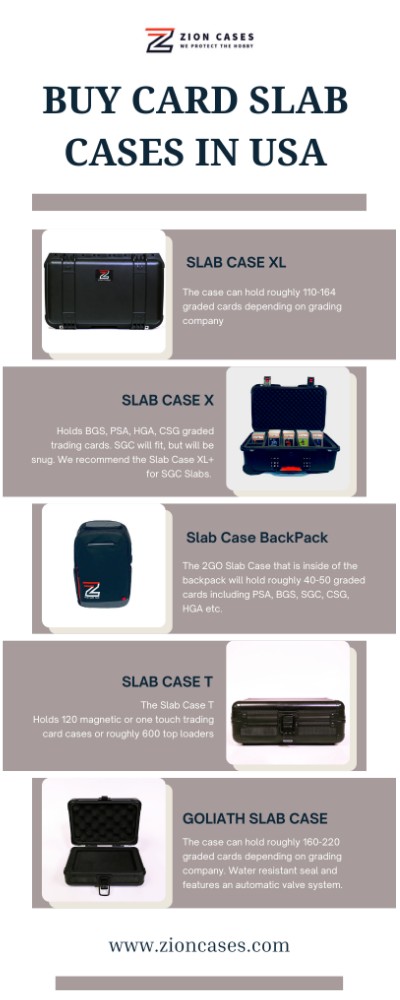 Buy Card Slab Cases in USA | Zion Cases