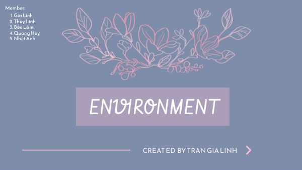 ENVIRONMENT | Genially