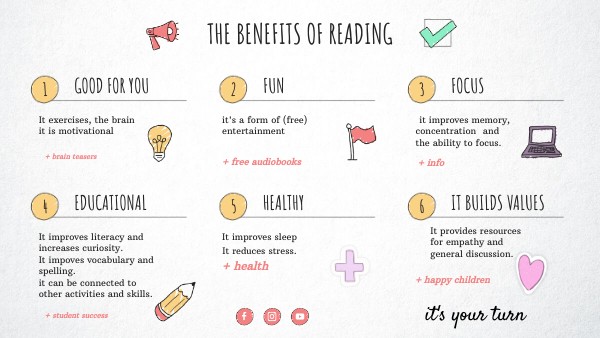 BENEFITS OF READING | Genially