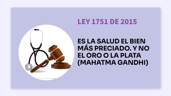 LEY 1751 DE 2015 | Genially