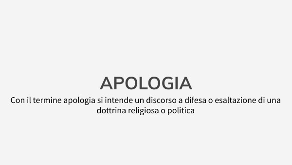 APOLOGIA DI SOCRATE | Genially