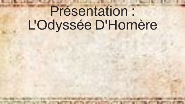 L'Odyssée d'Homère | Genially