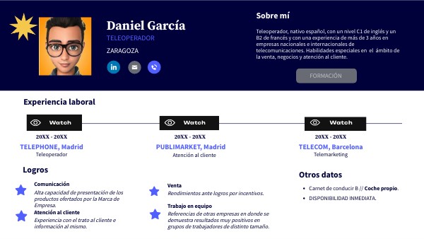 CV GENIAL | Genially