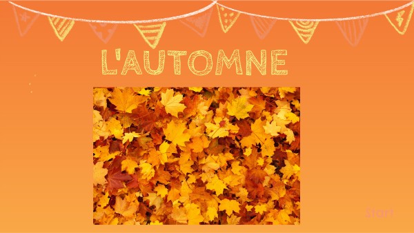 vocabulaire automne | Genially