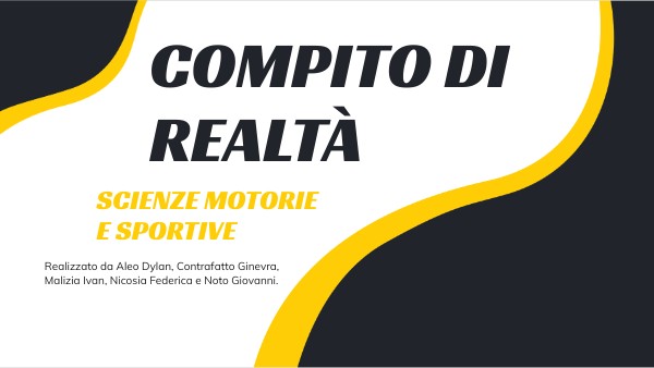 Compito di realtà - scienze motorie e sportive | Genially