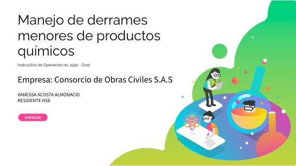 Manejo de derrames menores en productos químicos | Genially