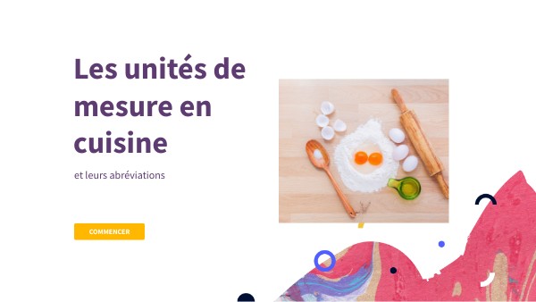 Les mesures en cuisine