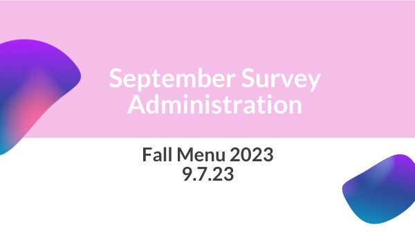 September Survey Presentation
