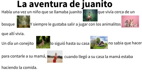 La aventura de juanito Kevin stalyn Chaluisa Ullco | Genially
