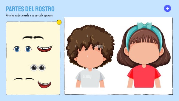 JUEGO PARTES DEL ROSTRO | Genially