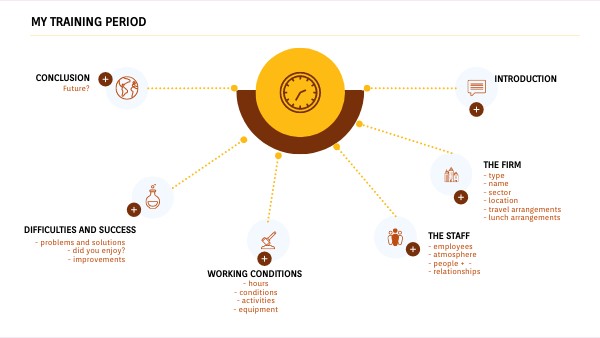 WORK PLACEMENT REPORT Mindmap | Genially