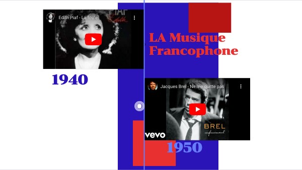 La musique Francophone
