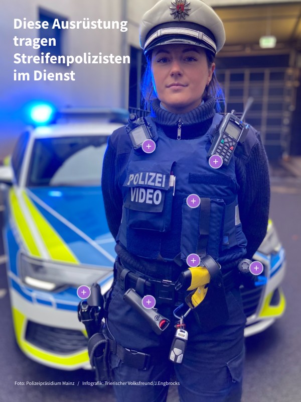 Diese Ausrüstung tragen Polizisten im Dienst