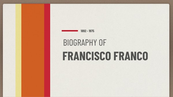 franco's biography | Genially