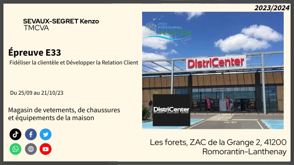 SEVAUX SEGRET Kenzo TMCVA E33 S1 | Genially