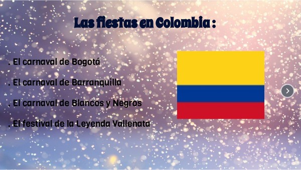 Las fiestas en Colombia