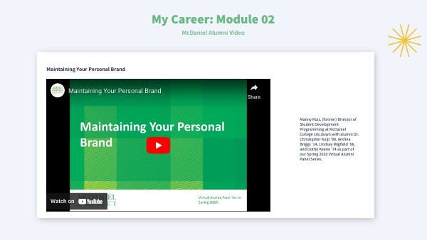 F23 My Career MOD 02 | Genially