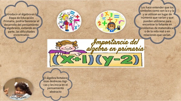 Importancia del algebra en primaria
