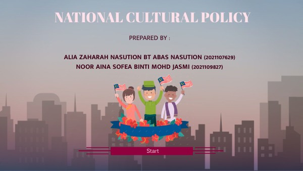 National Cultural Activities | Genially