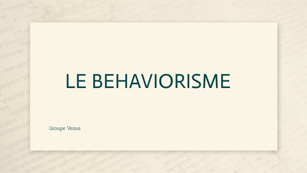 Behaviorisme