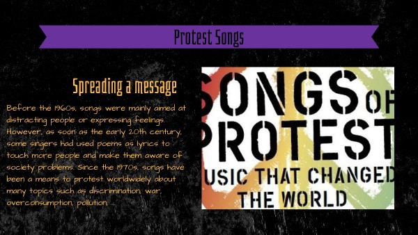 Protest songs | Genially