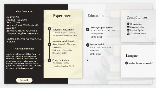 CV biographie | Genially
