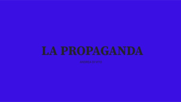 La propaganda