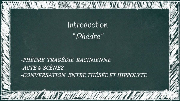 Phèdre | Genially