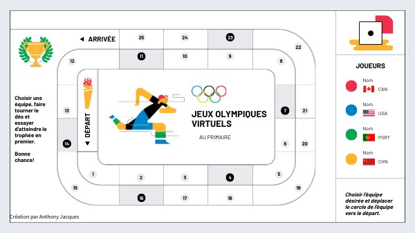 Jeux Olympiques virtuel - éducation physique au primaire | Genially
