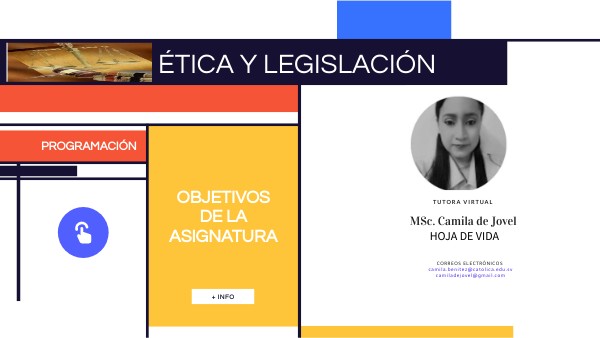 PRESENTACION ETICA Y LEGISLACION | Genially