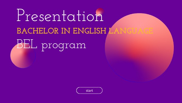 BEL PROGRAM | Genially