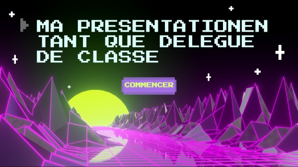 Présentation en tant que délégué de classe | Genially