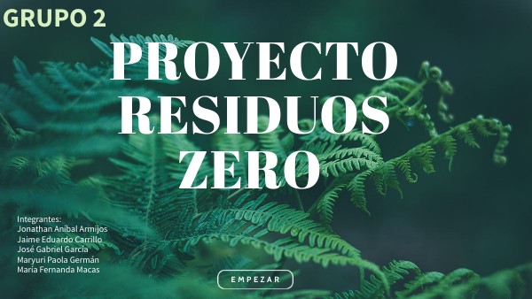 PROYECTO ZERO GRUPO 2