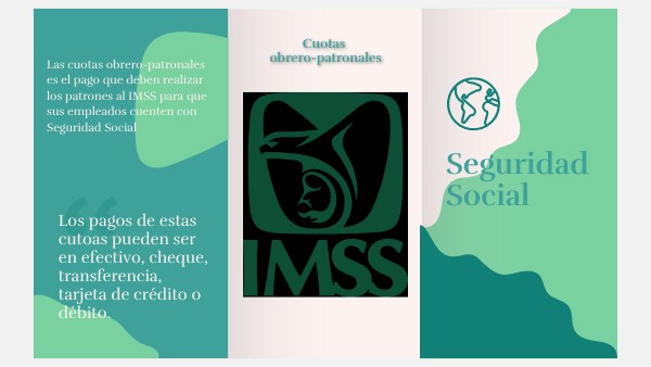 TRÍPTICO SEGURIDAD SOCIAL | Genially