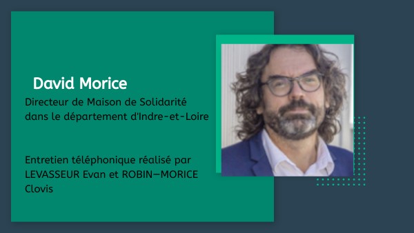 Expose metier David Morice