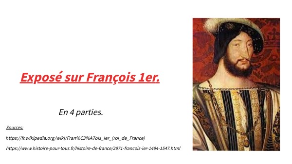 Exposé François 1er | Genially