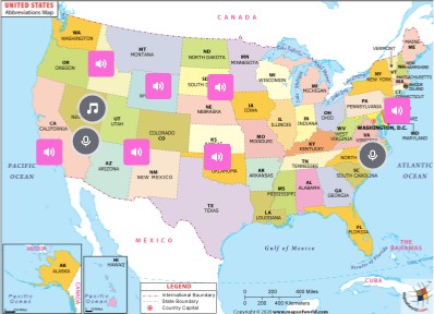 USA - interactive map | Genially