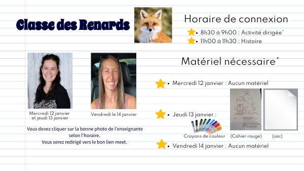 Classe des Renards