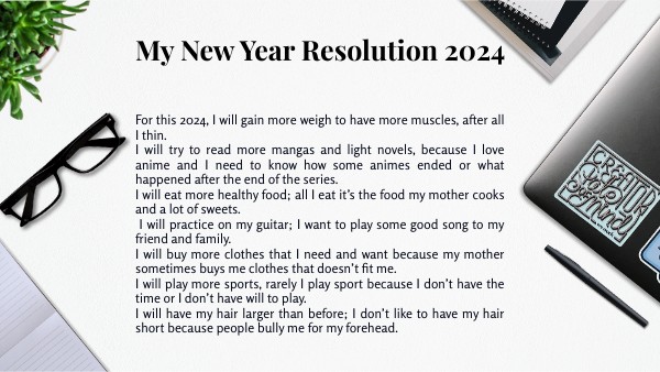My New Year Resolution 2024 | Genially