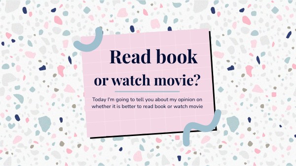 Read book or watch TV | Genially