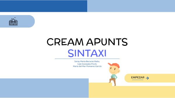 Cream apunts sintaxi