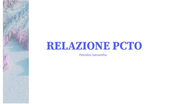 PCTO PRESENTATION