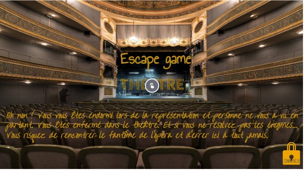 Escape game théâtre jeu