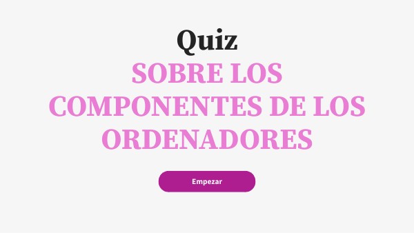 Quiz Interactivo básico | Genially
